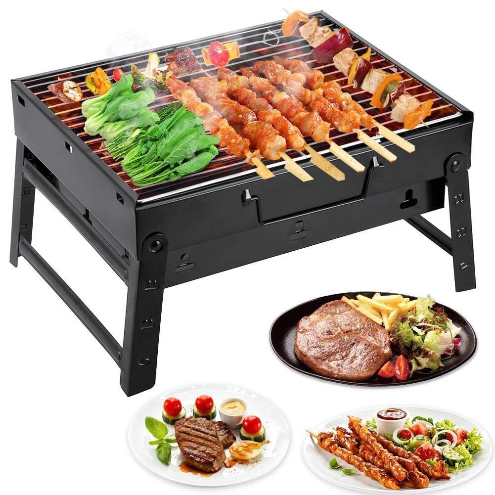 Pascol Charcoal Grill Folding Portable Lightweight Barbecue Grill Tools ...