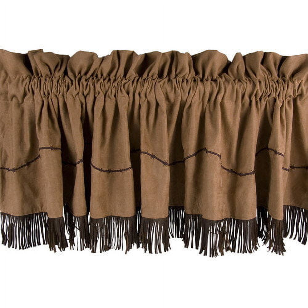 Paseo Road by Hiend Barbwire Window Valance With Fringe - Walmart.com