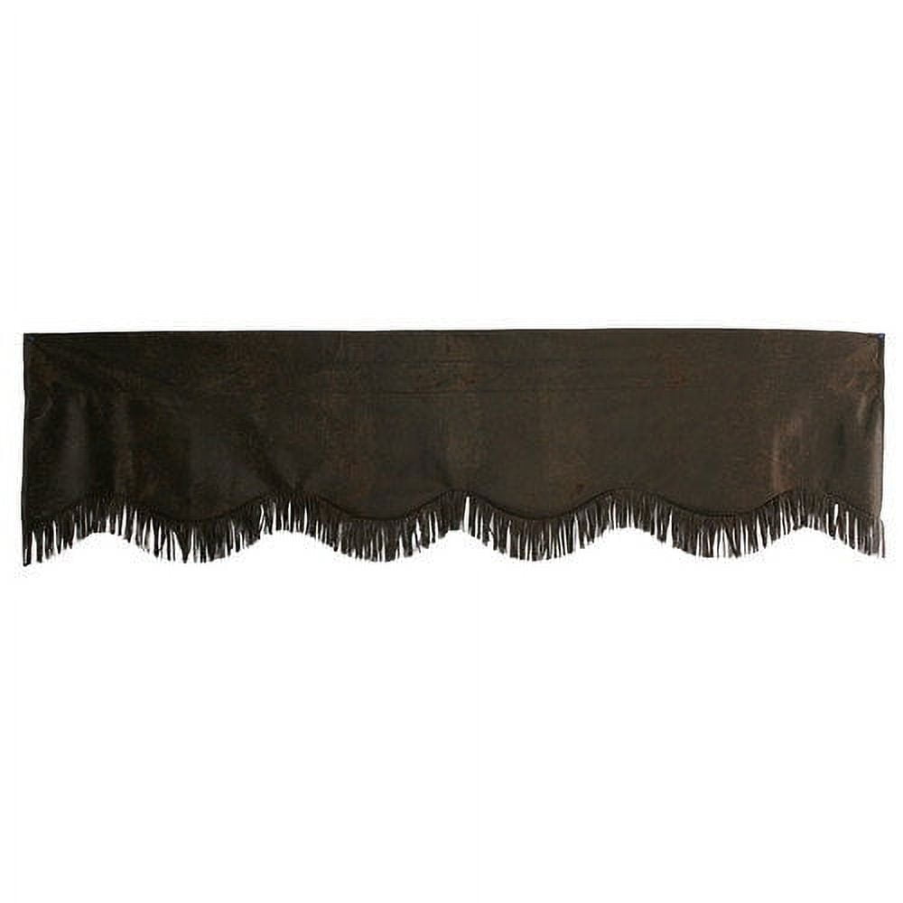 Paseo Road by Hiend Distressed Brown Fringed Valance - Walmart.com