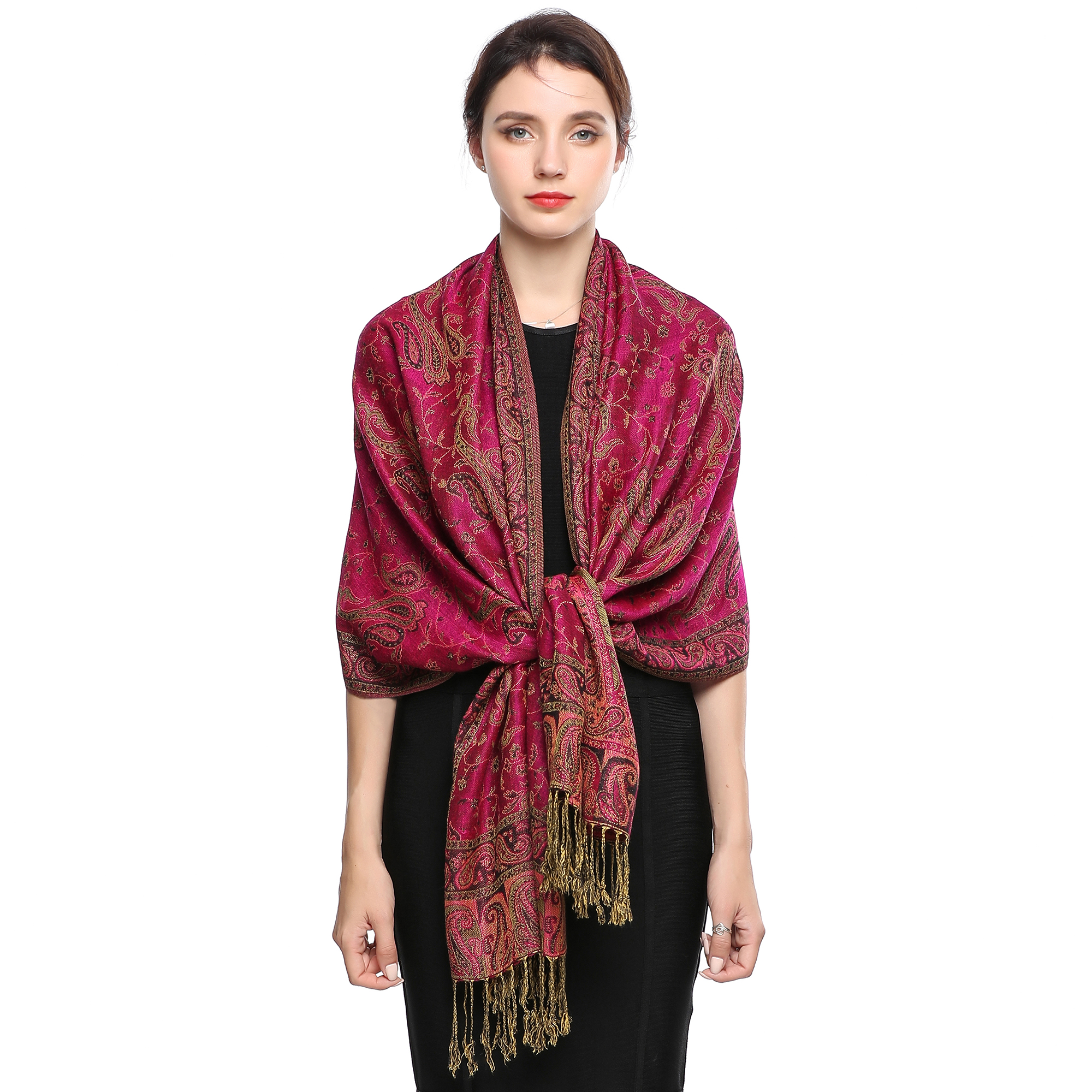 Pashmina Scarf Rave Women Scarves Luxury Paisley Shawl with Fringe ...