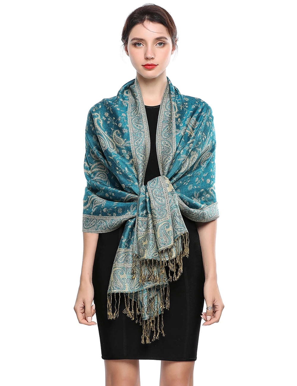 Pashmina Scarf Rave Women Scarves Luxury Paisley Shawl with Fringe ...