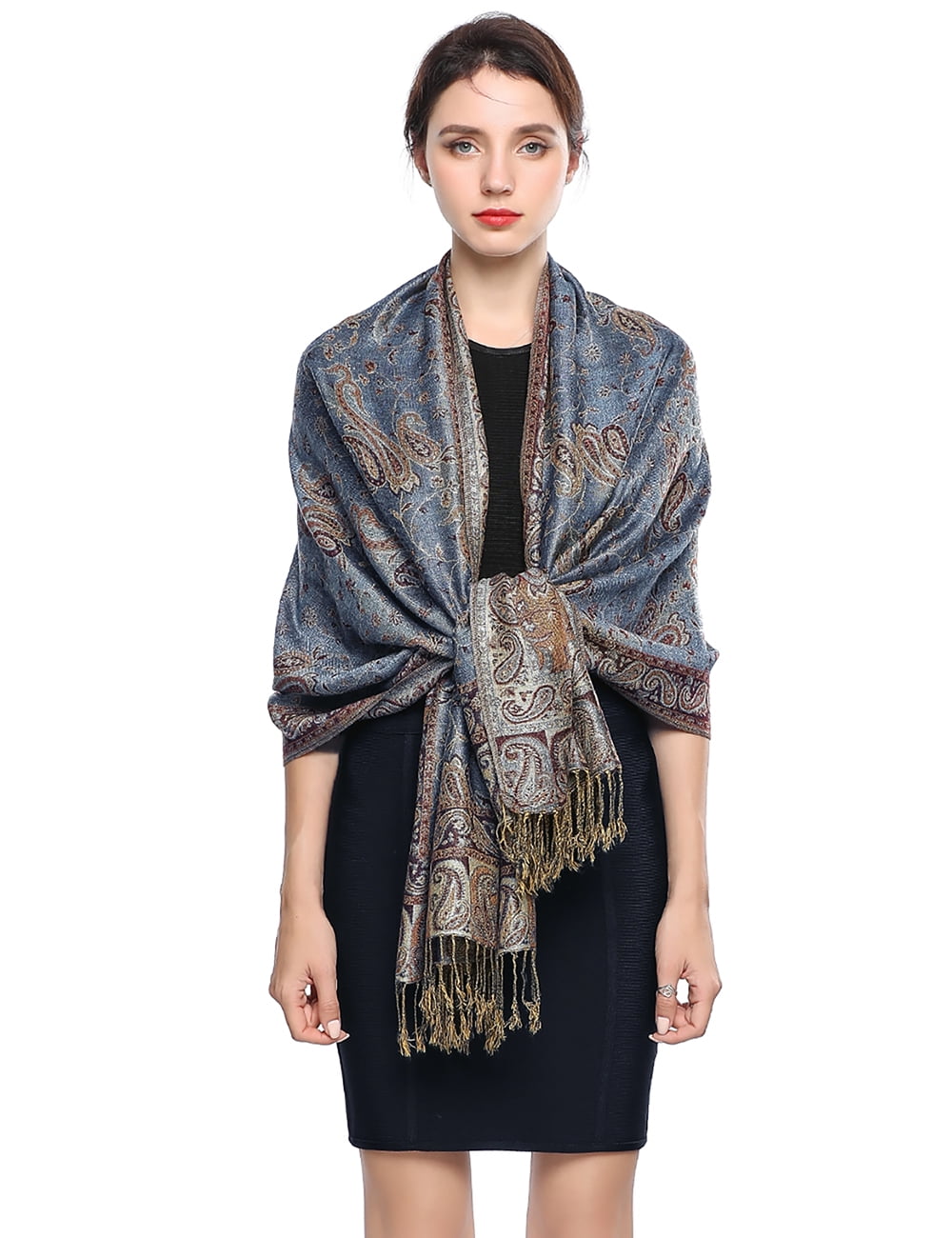Pashmina Scarf Rave Women Scarves Luxury Paisley Shawl with Fringe ...