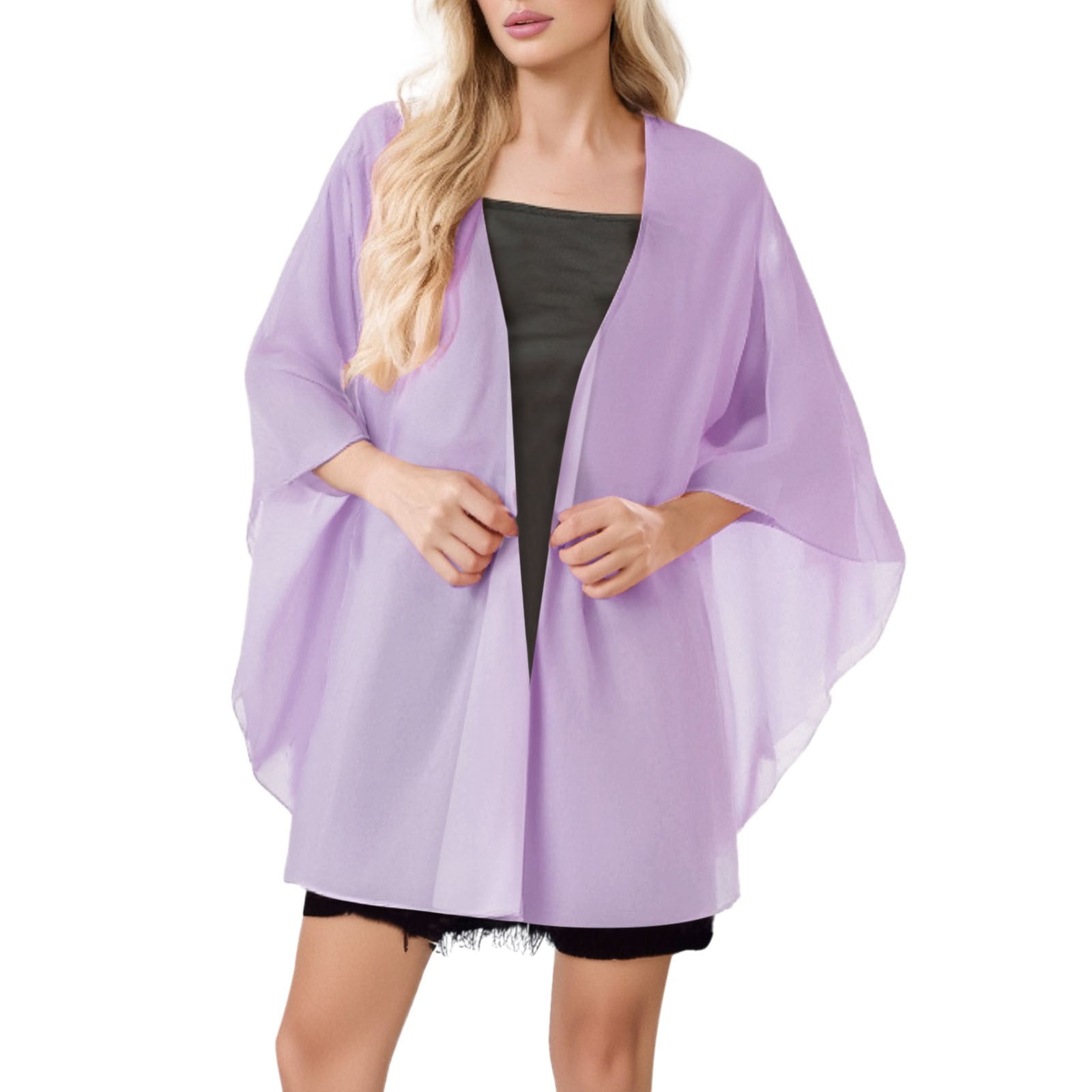 Pashmina Shawl Wraps for Women Elegant Thin Open Front Breathable Scarf ...