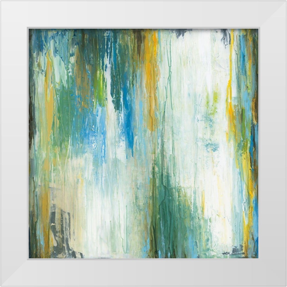 Pasion, Wani 20x20 White Modern Wood Framed Museum Art Print Titled - Blithe - Walmart.com