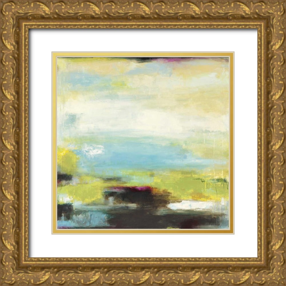 Pasion, Wani 26x26 Gold Ornate Wood Framed with Double Matting Museum ...