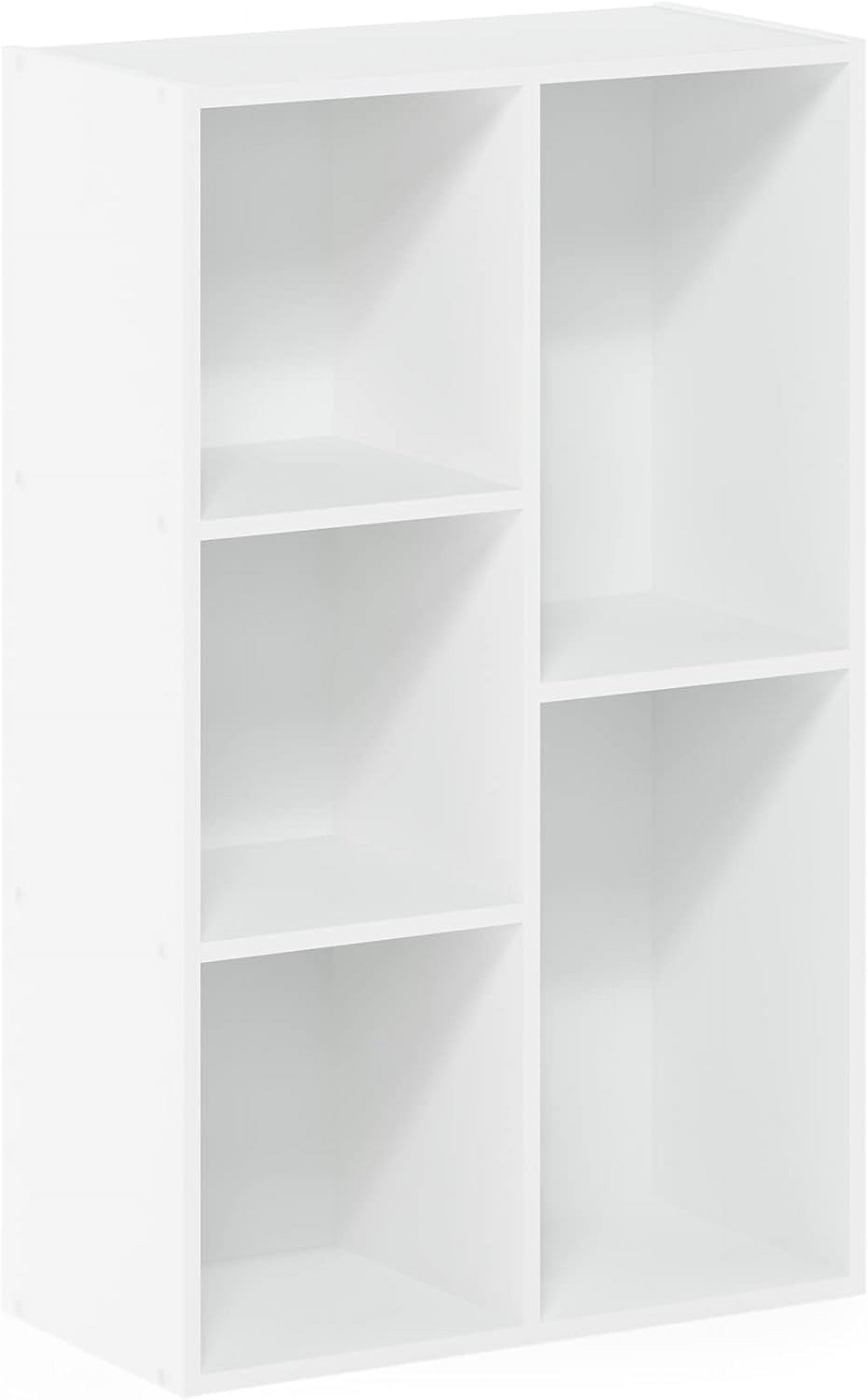 Pasir 3-Tier No Tool Assembly Open Shelf Bookcase, White - Walmart.com