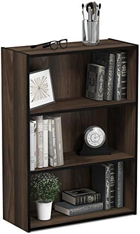 Pasir 3-Tier Open Shelf Bookcase, Plain White - Walmart.com