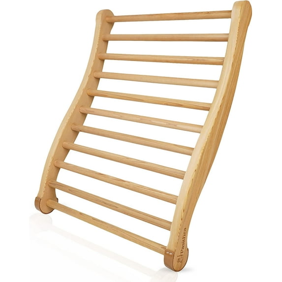 Pasithea Canadian Red Cedar Sauna Backrest - Slip-Resistant, Non-Toxic ...