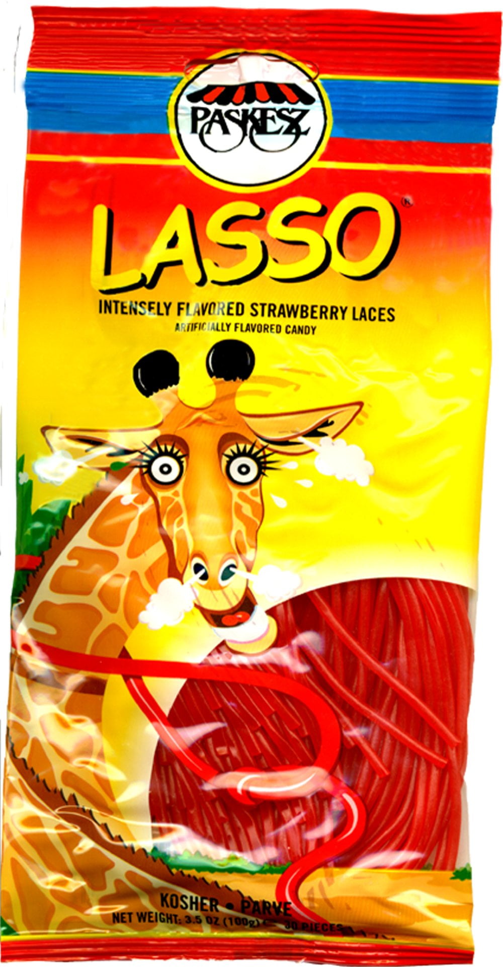 Paskesz Candy Lasso Strawberry (24 Pack) 3.5 oz - Walmart.com