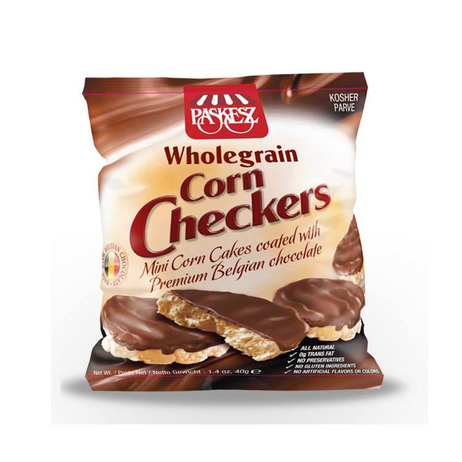 Paskesz Checkers Mini Choc Corn Cakes - Walmart.com