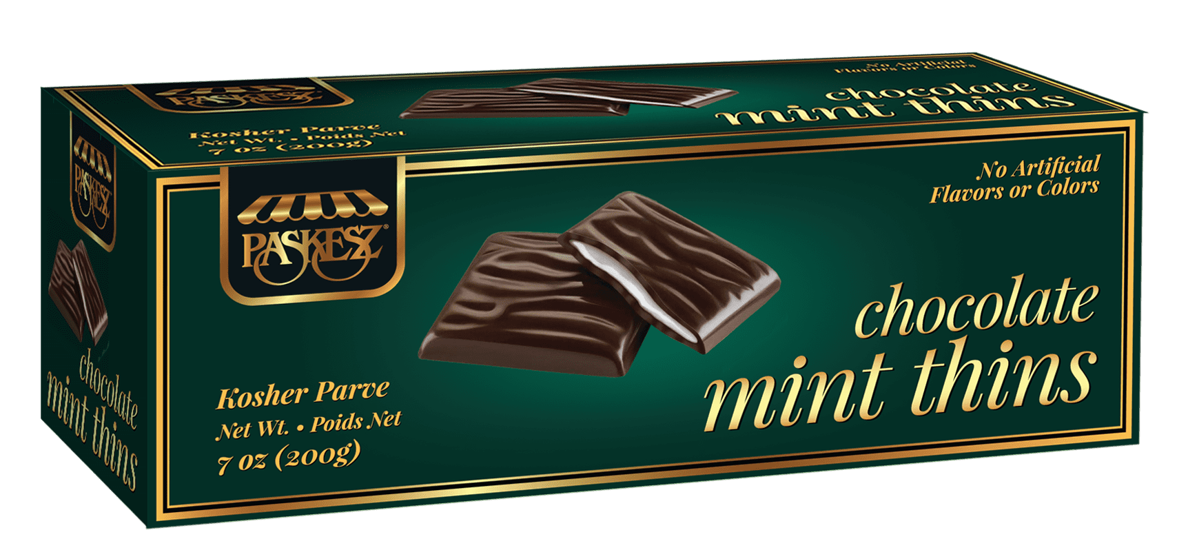 Paskesz Chocolate Mint Thins (24 Pack) 7 oz - Walmart.com
