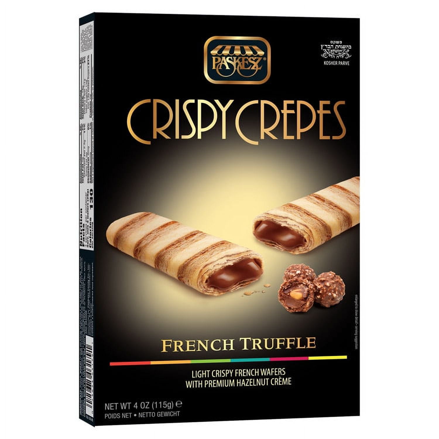 Paskesz Crispy Crepes French Truffle Chocolate Hazelnut Wafers ...