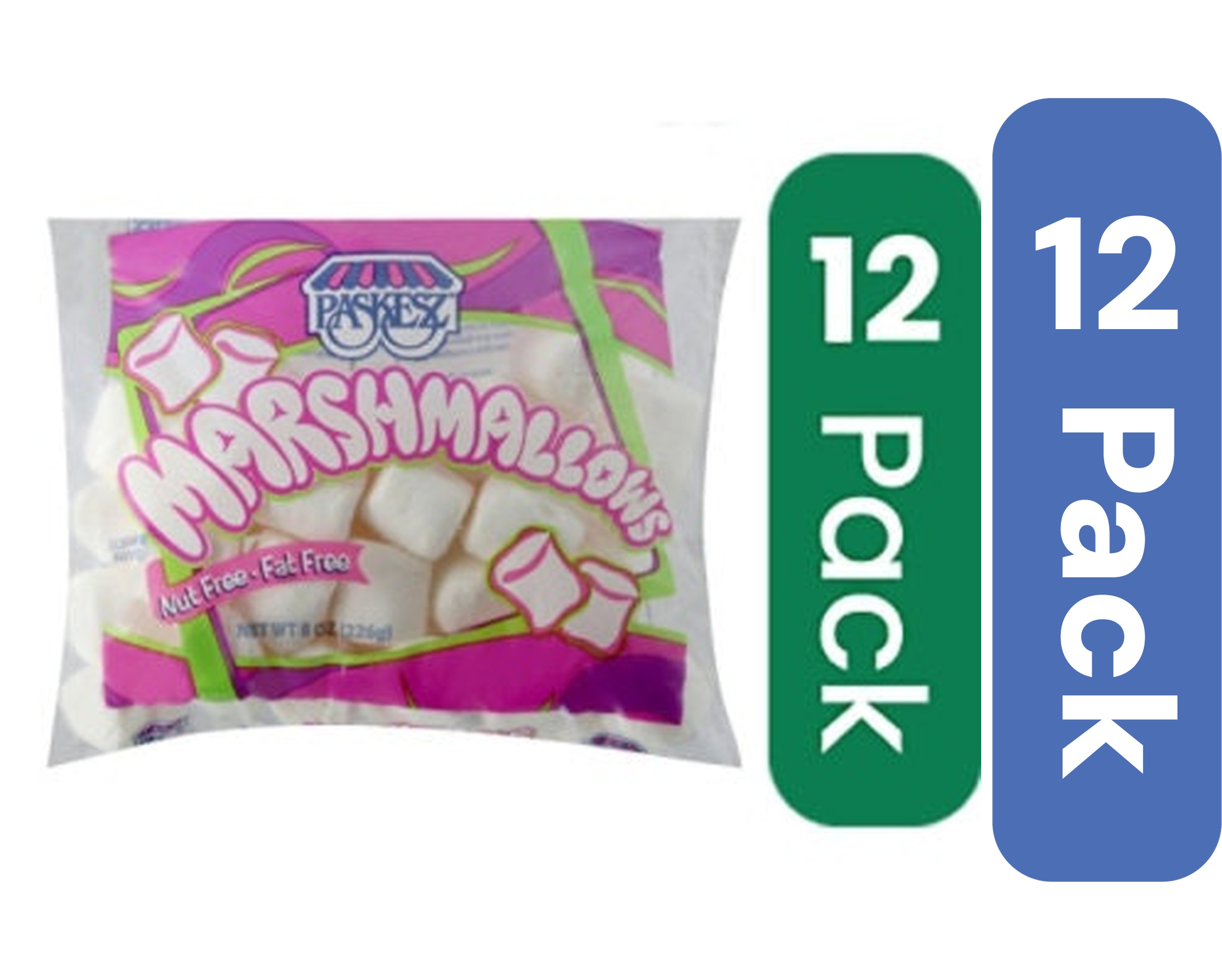Paskesz Marshmallows 8 oz (Pack Of 12) - Walmart.com