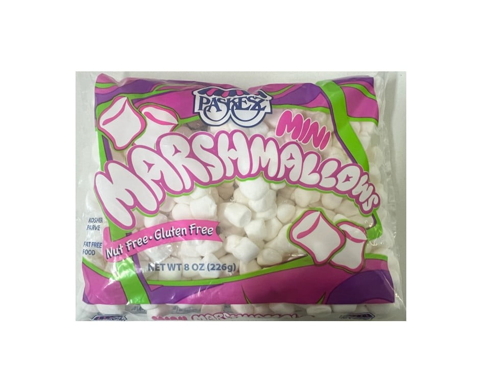 Paskesz Mini Marshmallows 8 oz, Small Soft Marshmallows for Snacking ...