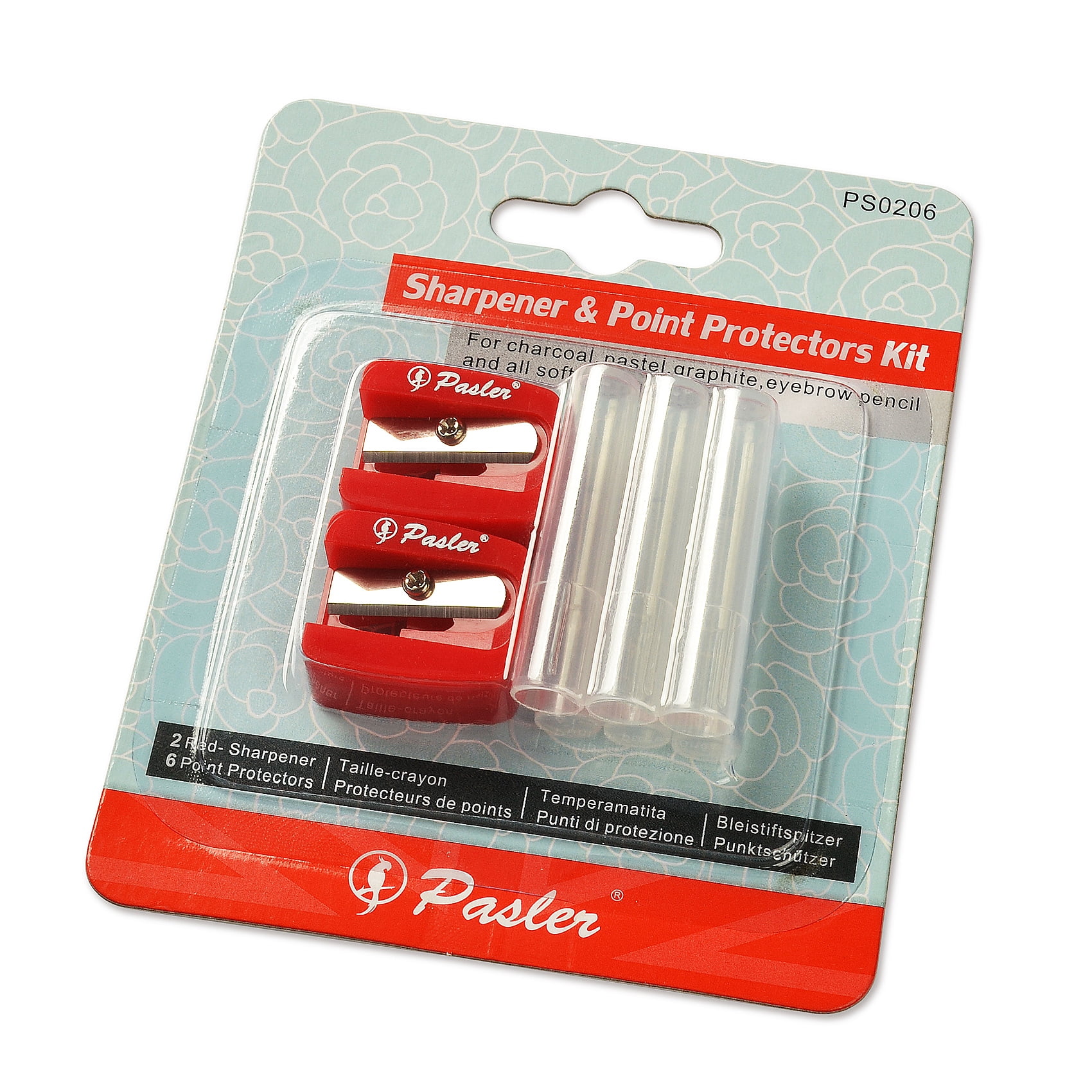 Pasler® Pencils Sharpener & Point Protectors Set Ideal for Charcoal ...