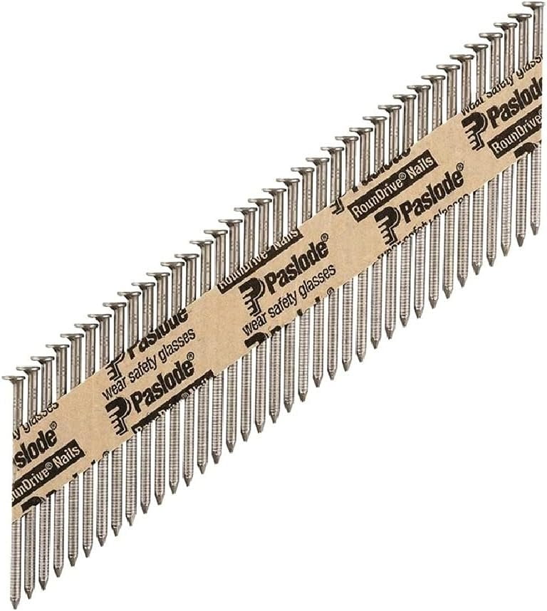 Paslode 650238 Round Head 2-3/8-Inch by .113-Inch by 30 Degree Paper Tape Collated Ring Shank ...