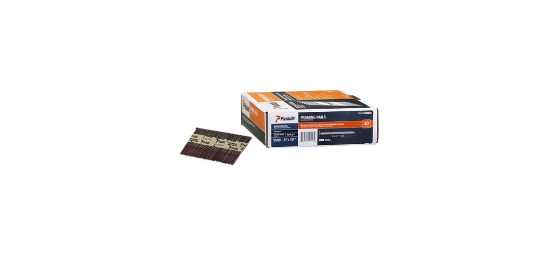 Paslode 650830 Framing Nails, 30 Degree, Bright, 3" x 0.131" - Walmart.com