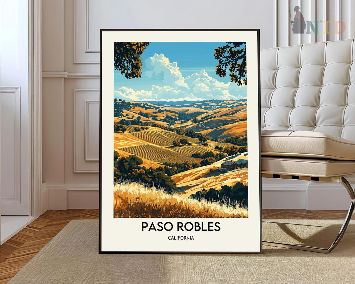 Paso Robles Print, Paso Robles Wall Art, Paso Robles Poster, Paso ...