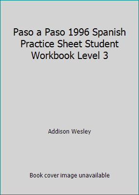 Pre-Owned Paso a Paso 1996 Spanish Practice Sheet Student Workbook ...