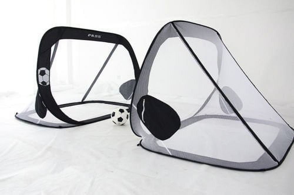 Pass 5 x 3 Ft. Black Pop-up/Fold-able, Portable Soccer Football Nets w ...