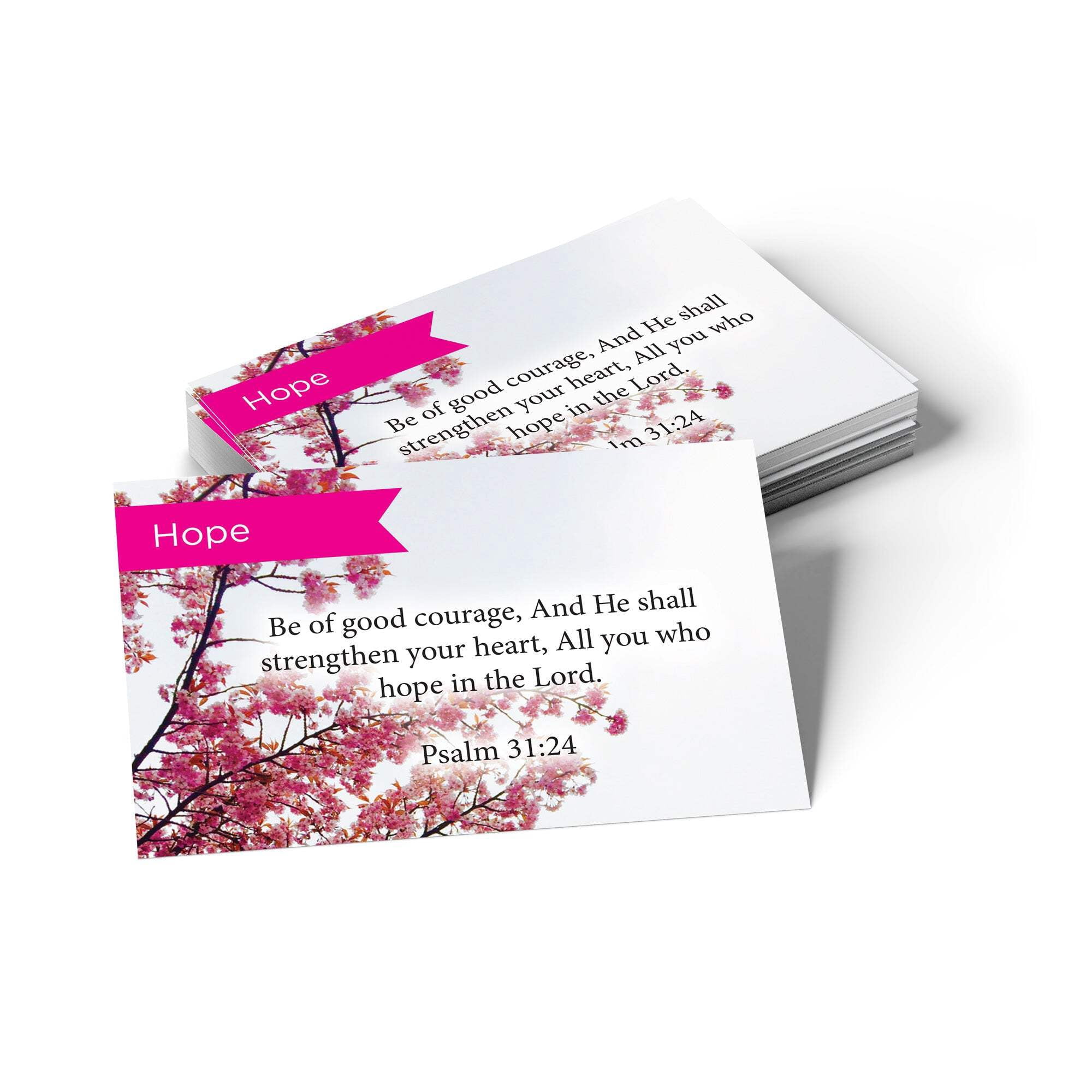 Pass Along Scripture Cards, Courage, Psalms 31:24, Pack 25 - Walmart ...