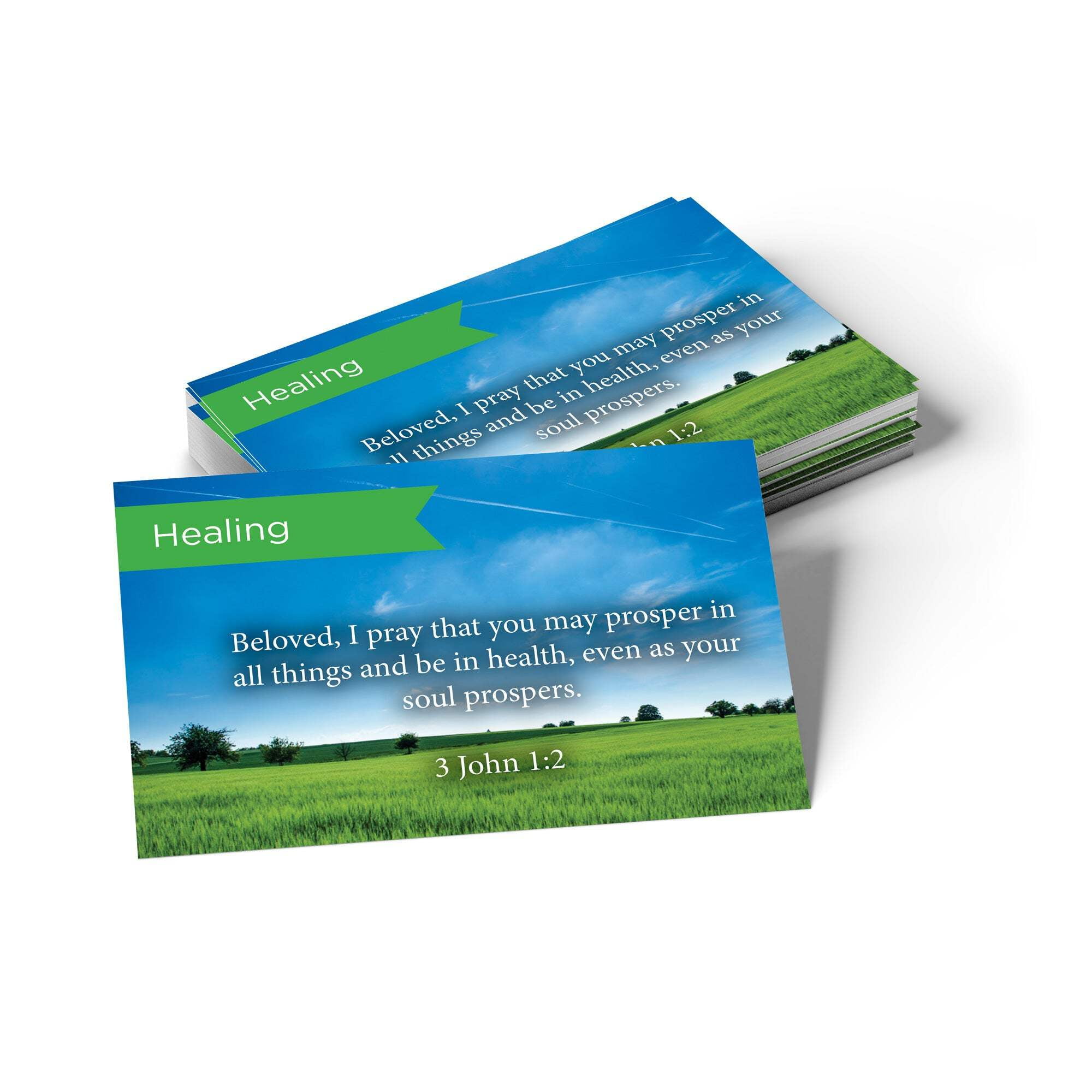 Pass Along Scripture Cards, Healing, 3 John 1:2, Pack 25 - Walmart.com