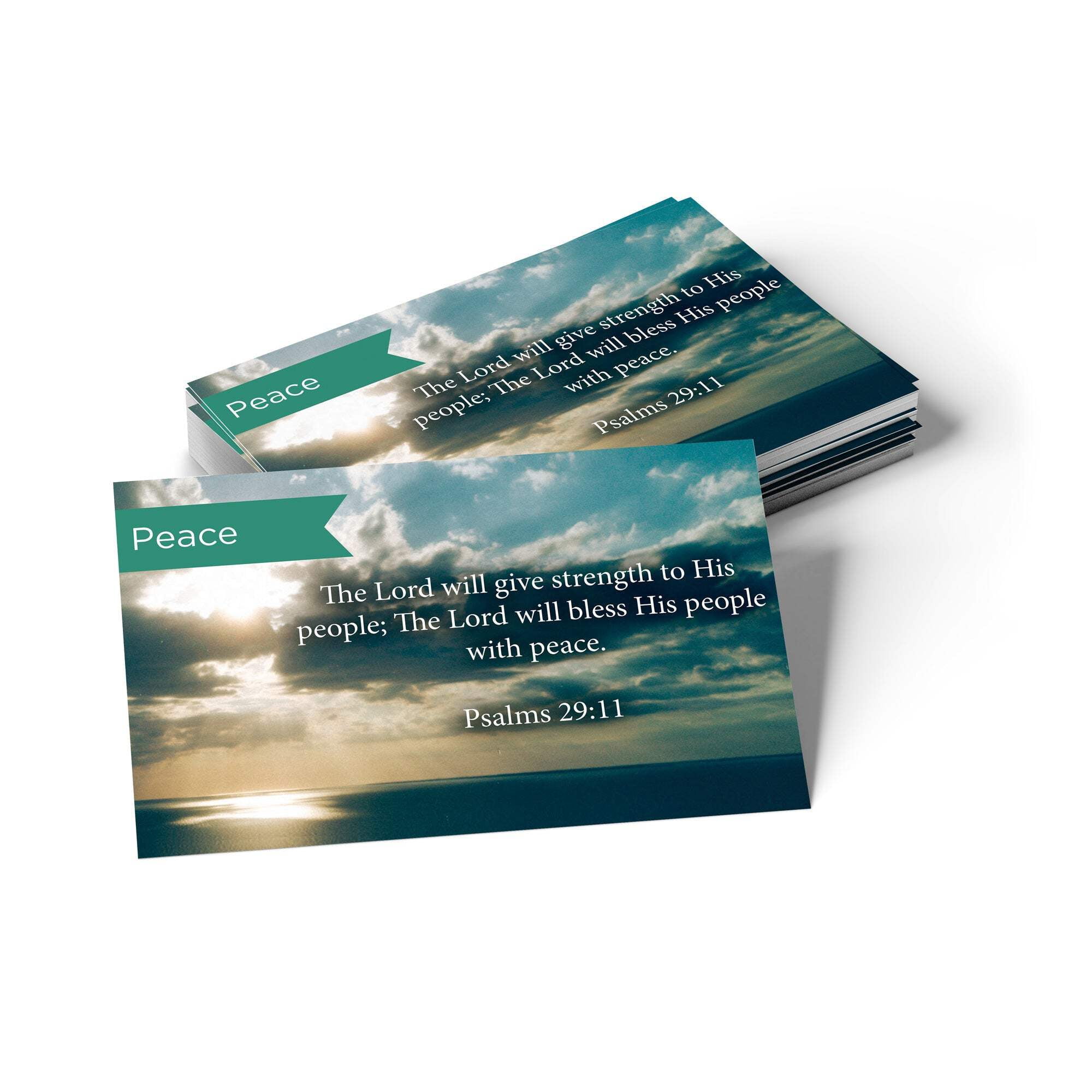 Pass Along Scripture Cards, Peace, Psalms 29:11, Pack 25 - Walmart.com