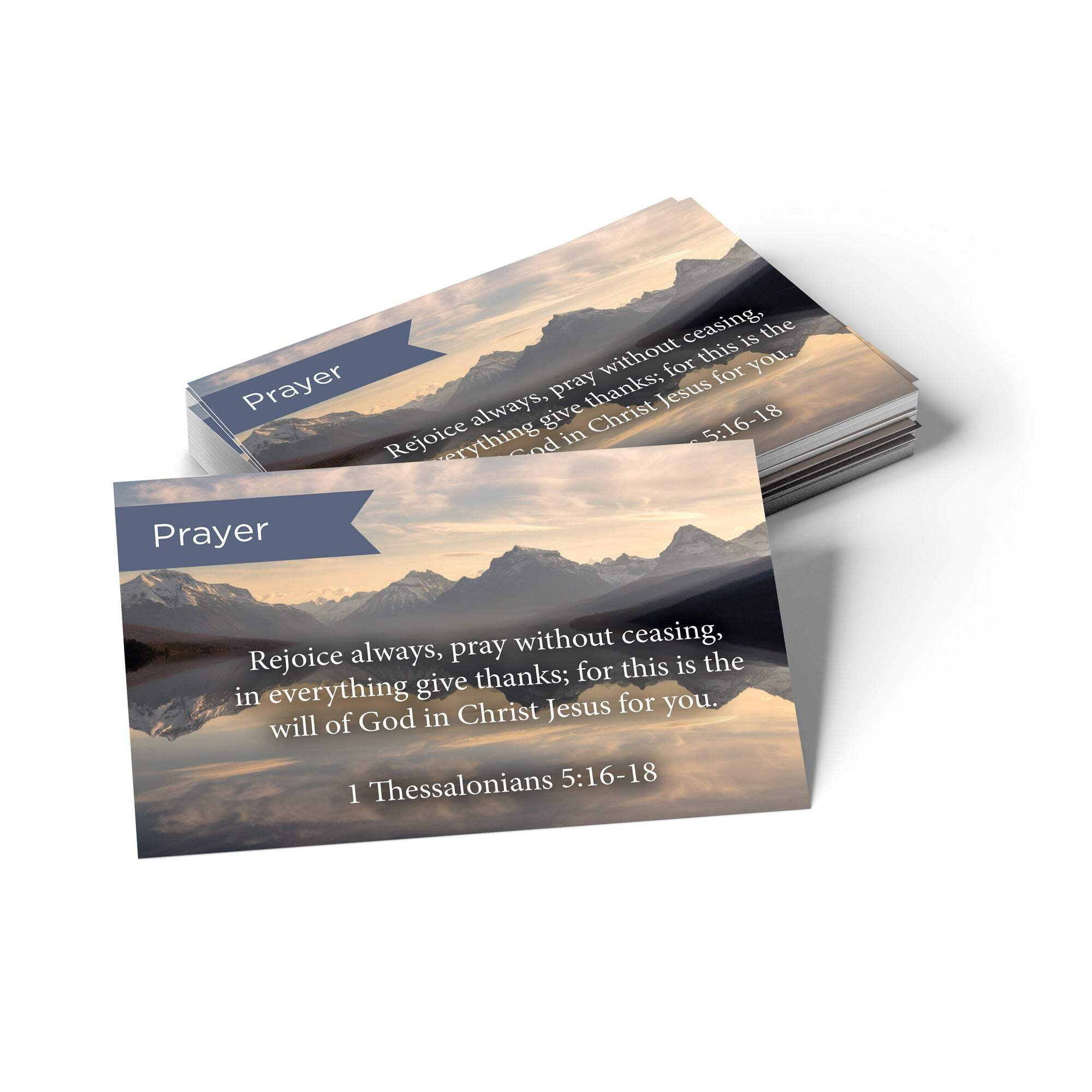 Pass Along Scripture Cards, Prayer, Rejoice, 1 Thes, 5:16-18, Pack 25 ...