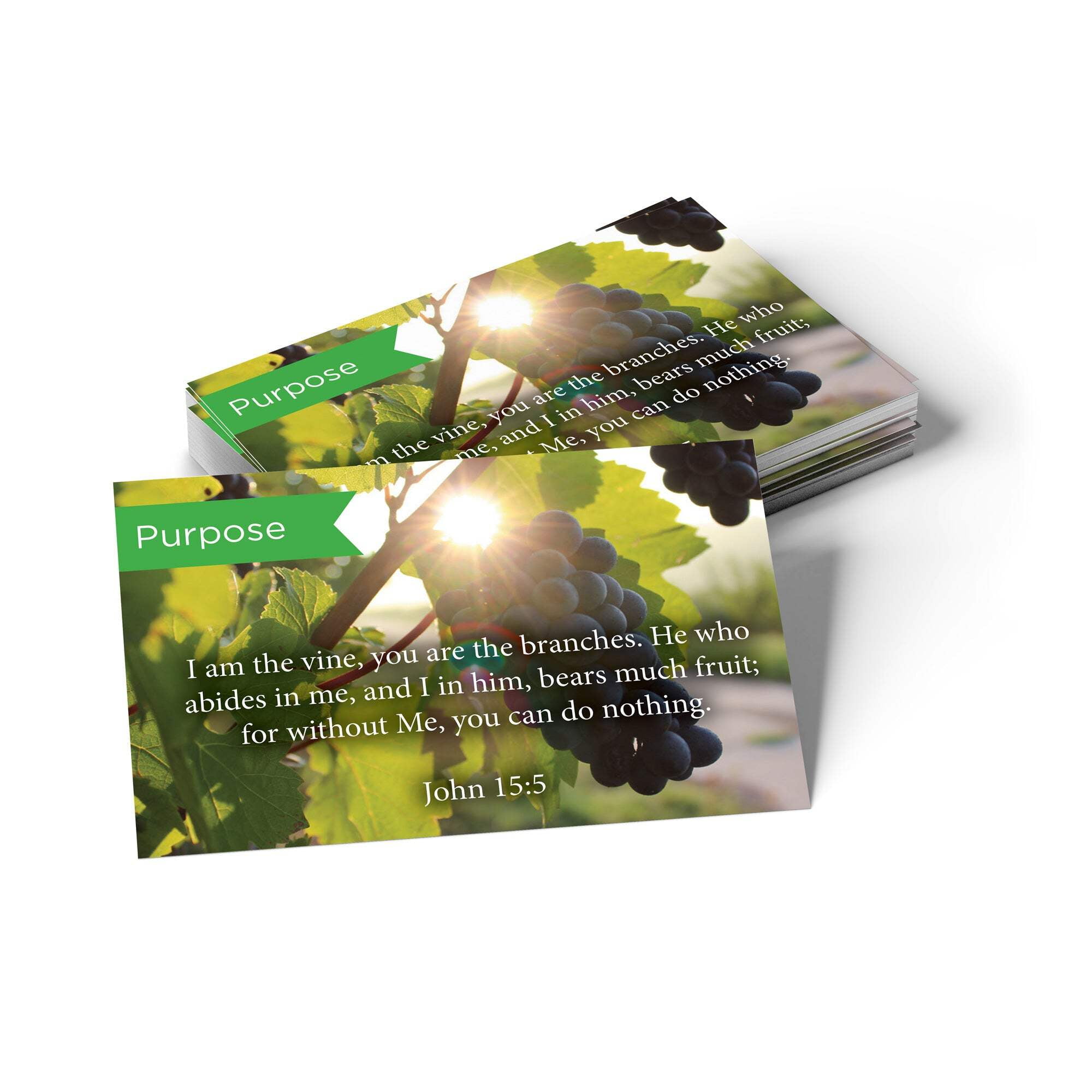 Pass Along Scripture Cards, Purpose, John 15:5, Pack 25 - Walmart.com