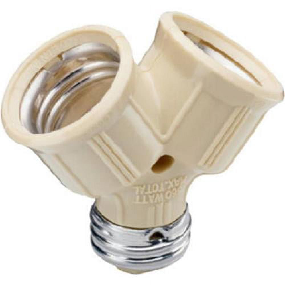 Pass & Seymour 128ICC10 Incandescent Twin Light Socket, Ivory - Walmart.com