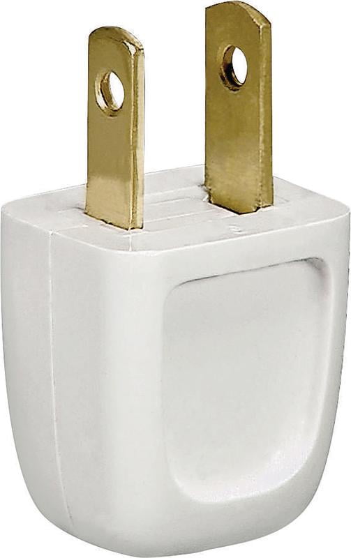 Easy Install Plug Polar 2P 2W - 10A White - Walmart.com