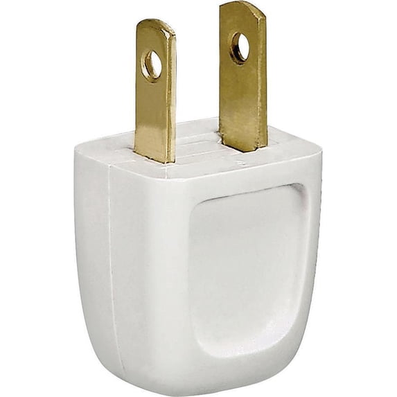 Easy Install Plug Polar 2P 2W - 10A White - Walmart.com