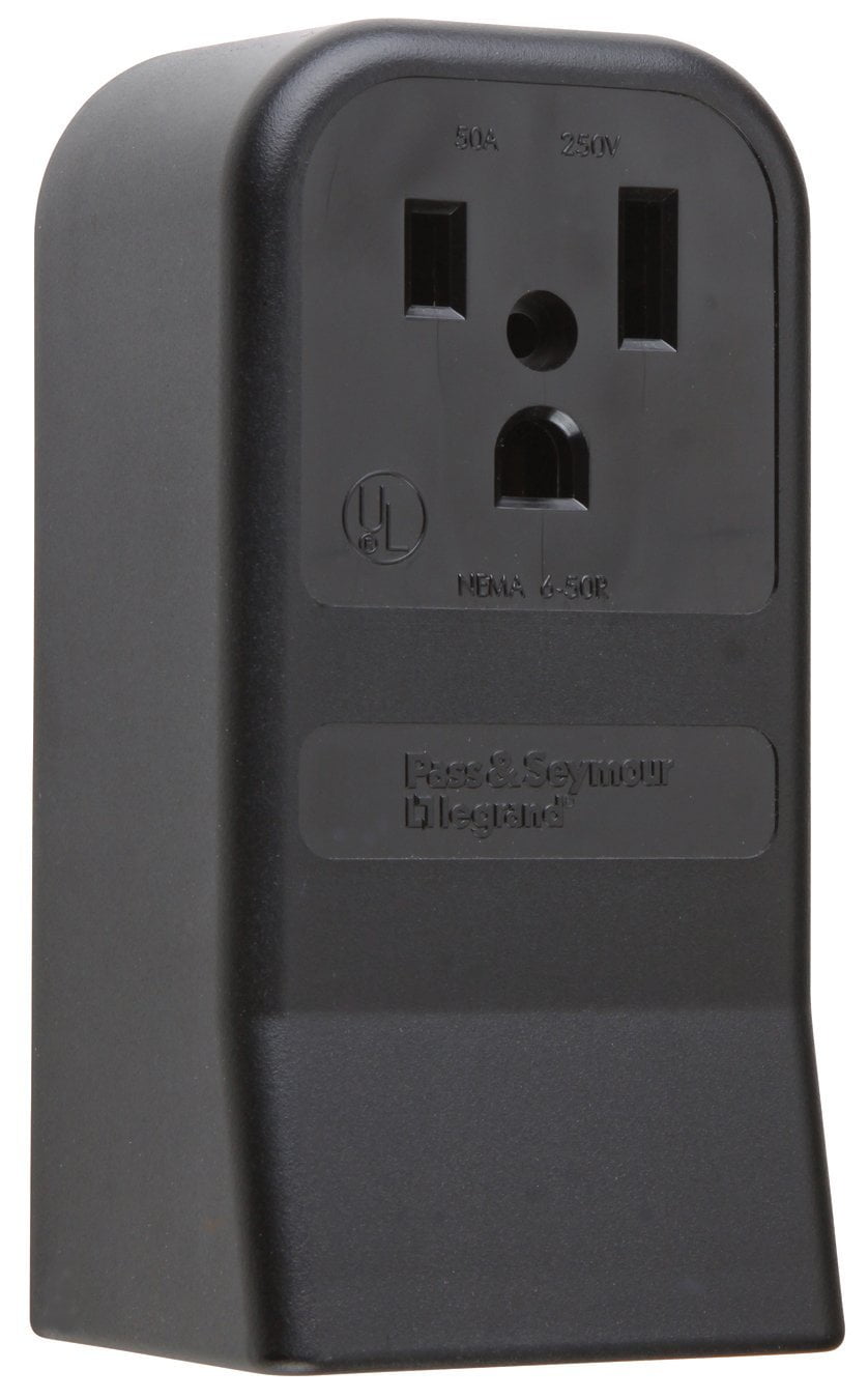 Pass & Seymour 3852CC6 Surface Mount Power Outlet, 2-Pole, 3-Wire ...