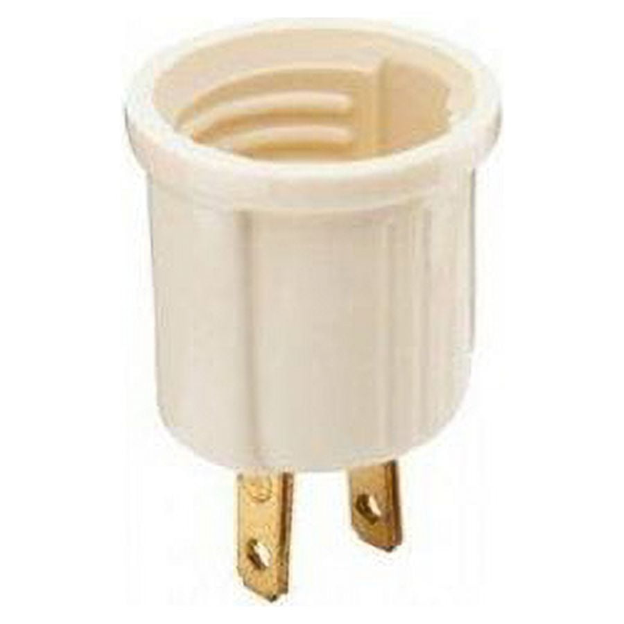 Pass & Seymour Edison Socket Adapter, 125V, 660W, Ivory - Walmart.com