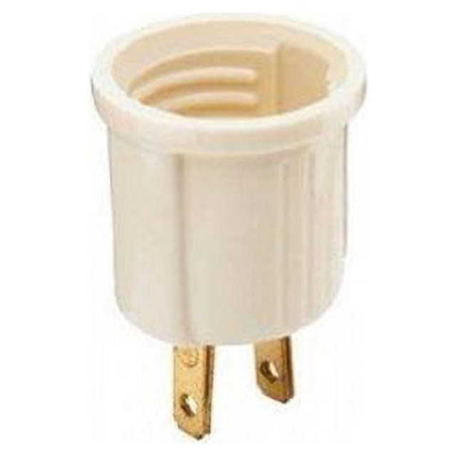 Pass & Seymour Edison Socket Adapter, 125V, 660W, Ivory - Walmart.com