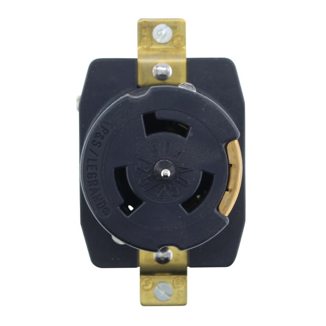 Pass & Seymour CS6369 Turnlok Receptacle, 4W Grounding, 50A, 125/250V ...