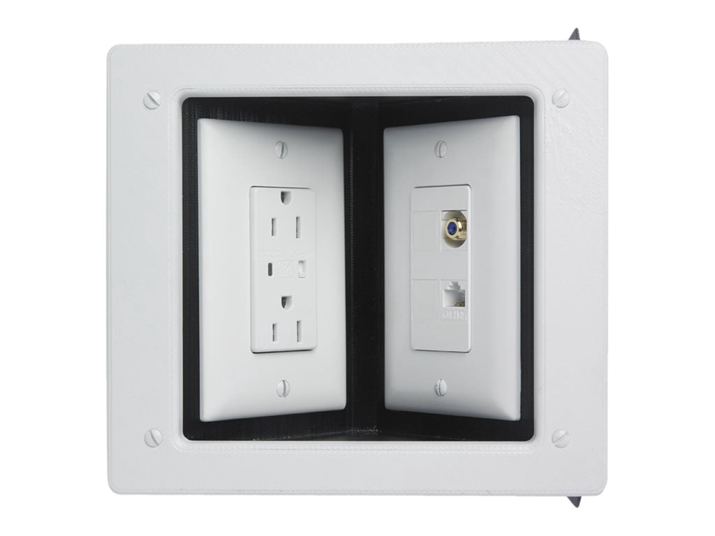 Pass & Seymour Commercial Recessed TV Box - Surface mounted box - 2 ...
