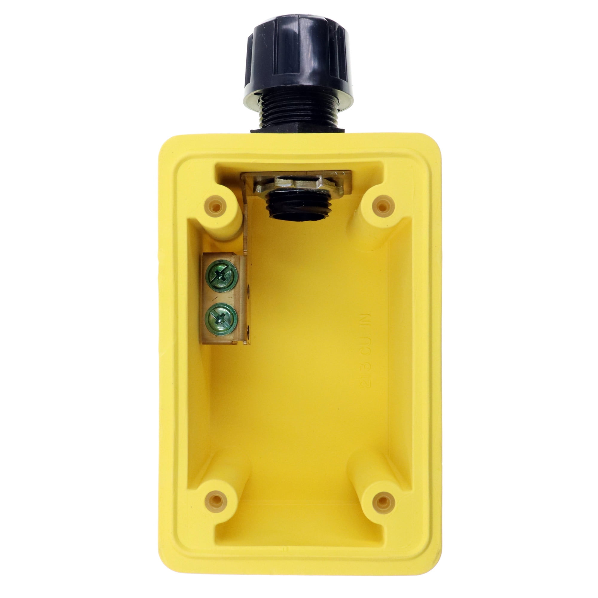 Pass & Seymour FD11 Single Receptacle, Deep Back Box, 1/2" NPT, Yellow ...