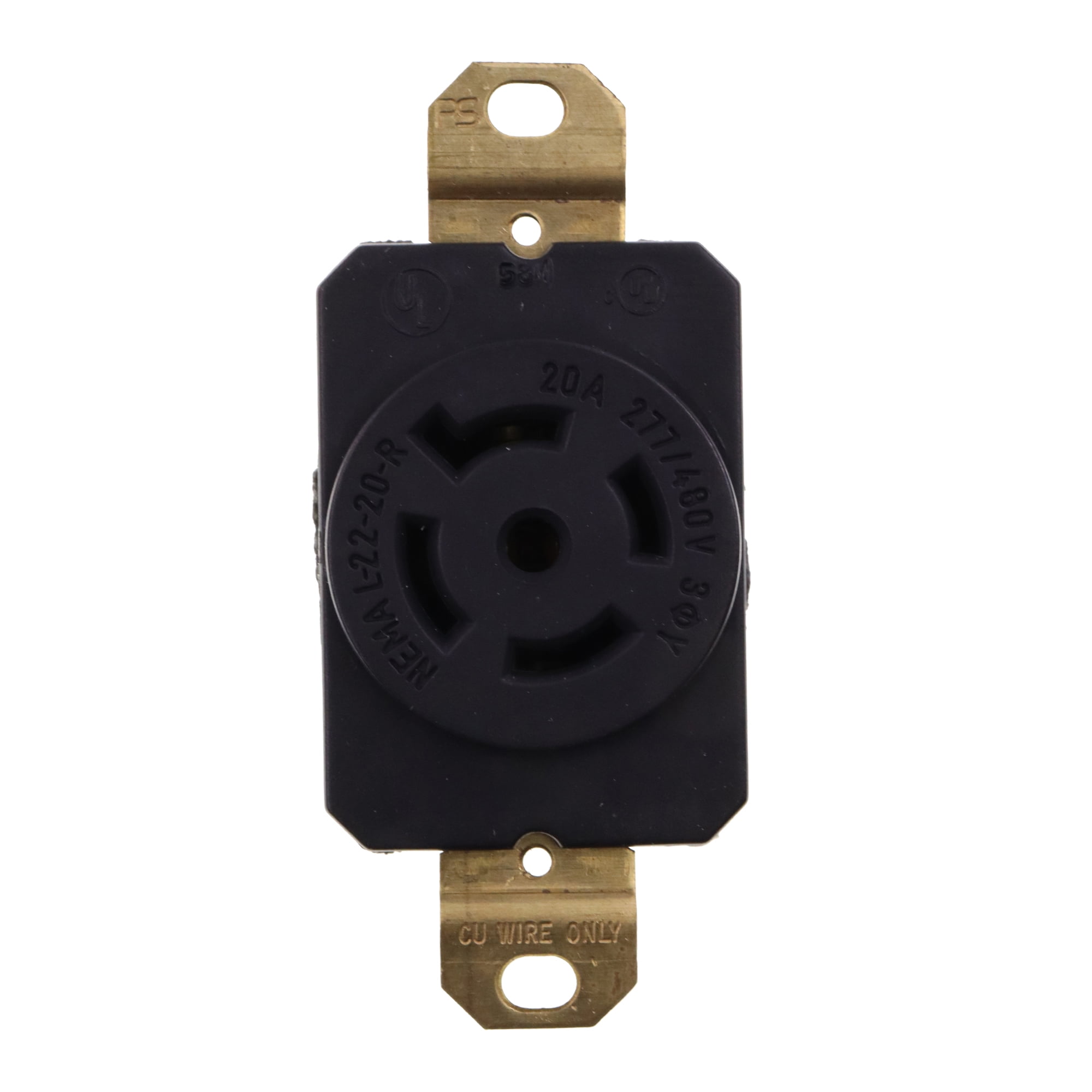 Pass & Seymour L2220-R Lkg SGL Rcpt-Nm L22-20R - Walmart.com