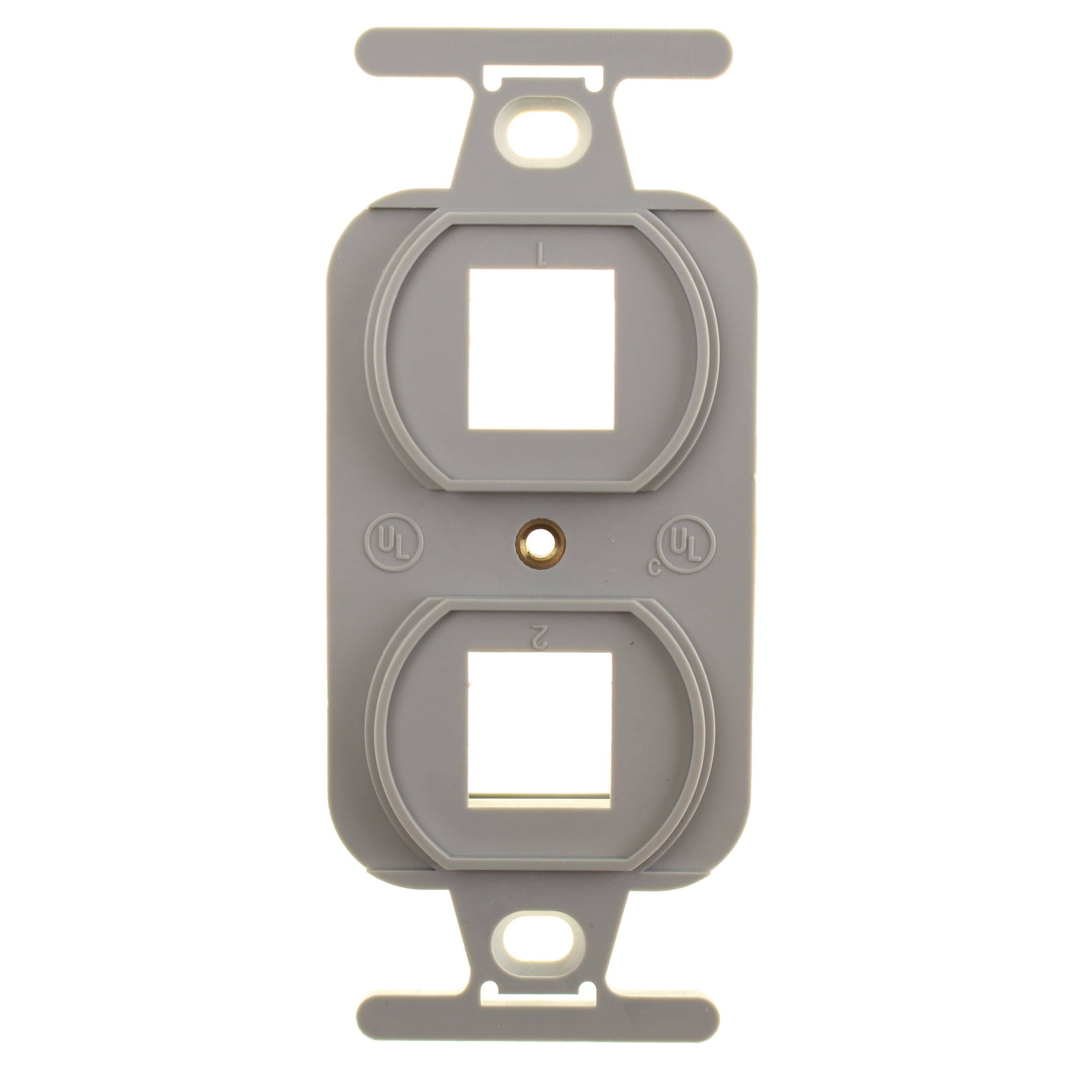 Pass & Seymour Legrand AC-DP106-G Decora Insert Plate, 2 Port, 106 ...