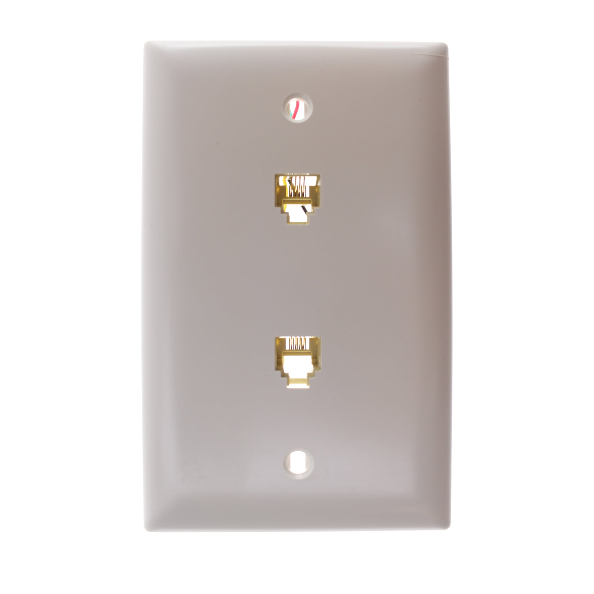 Pass & Seymour Legrand TPTE2-W Trademaster Telephone Jack, 2 Port ...