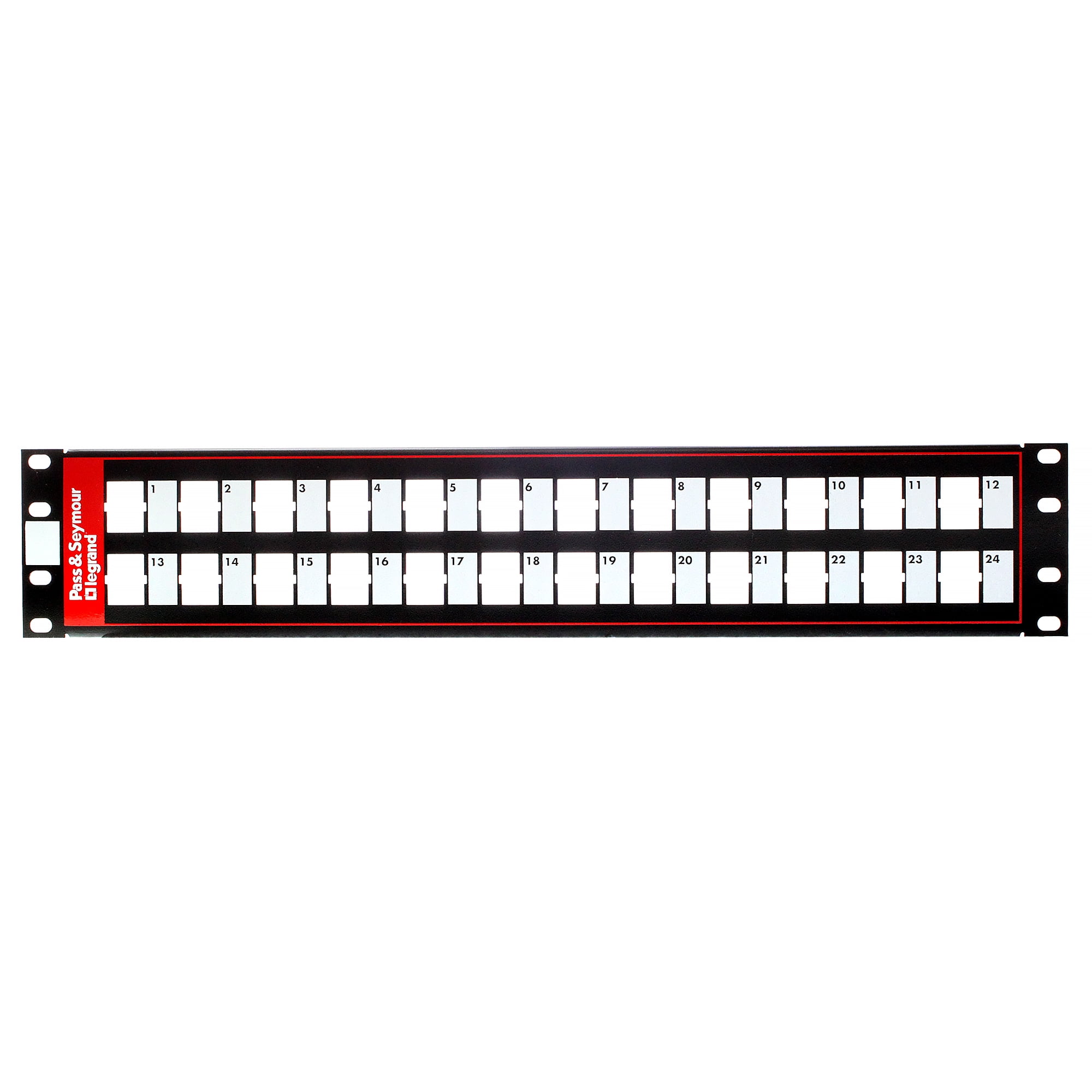 Pass & Seymour PSPKIT24 24 Port Modular Jack Patch Panel Black ...
