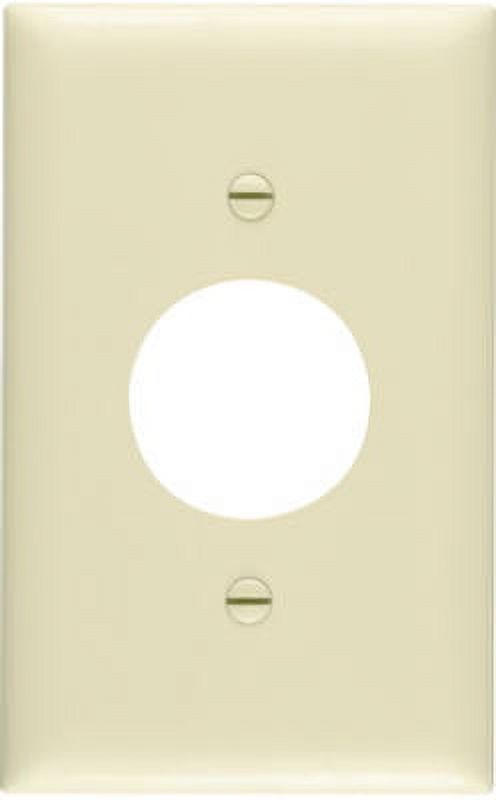 Pass & Seymour Single Receptacle Wall Plate, 1 Gang, Ivory, Each ...
