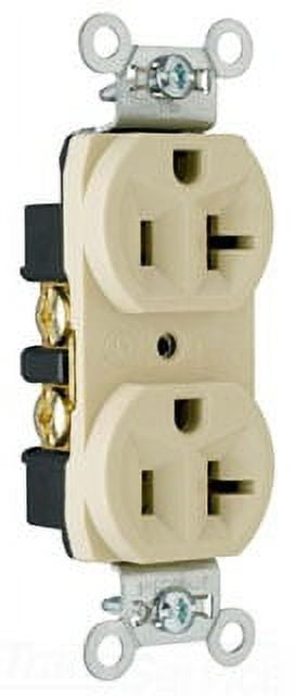 Pass and Seymour Ivory Straight Blade Duplex Receptacle 5-15R 15A 125V ...