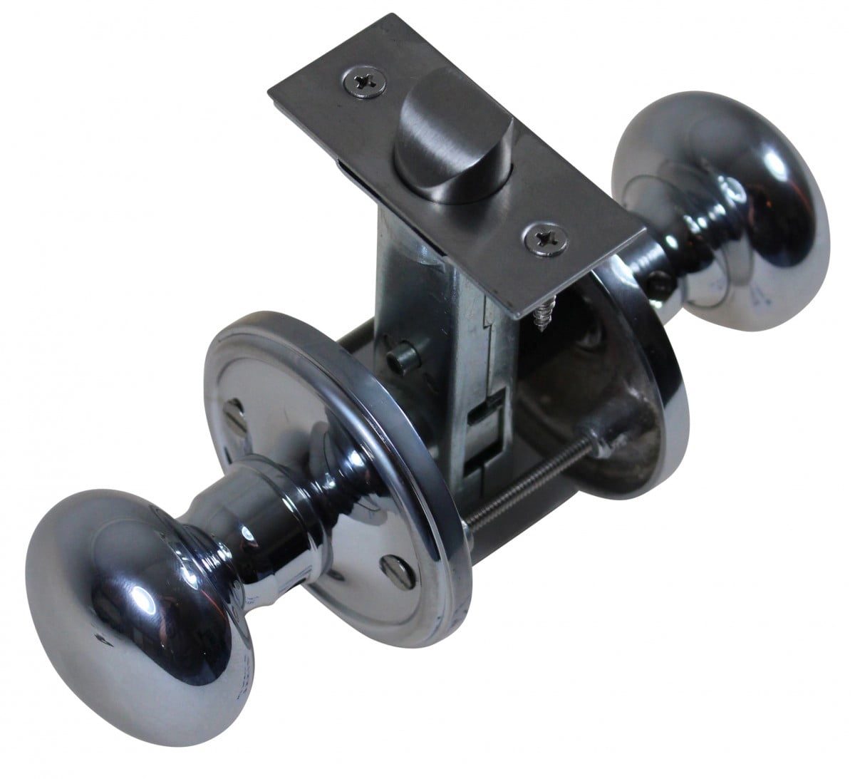 Passage Door Set 2 3/8" Backset Chrome Brass Knobs | Renovators Supply ...