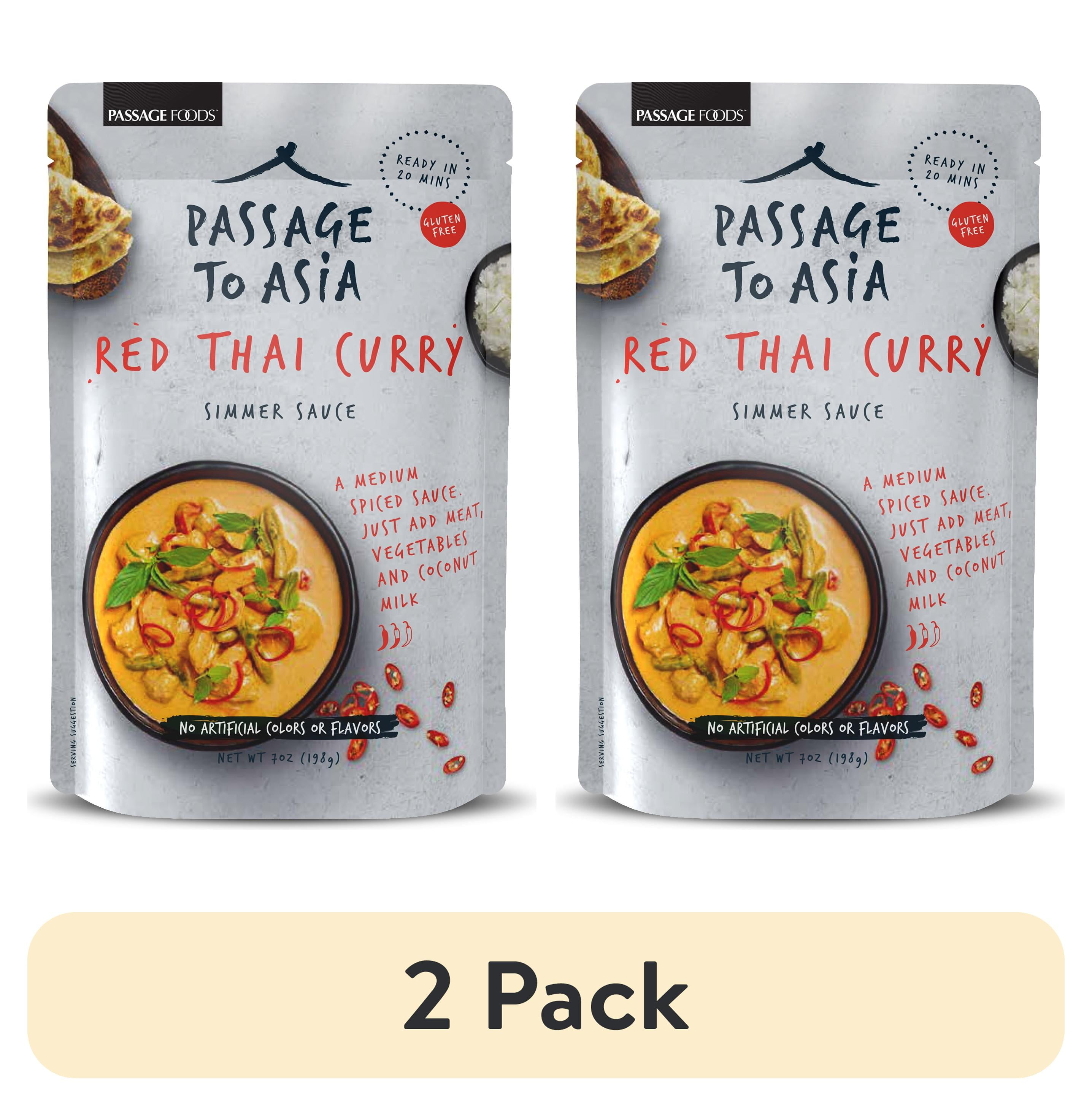 (2 pack) Passage Foods Passage to Asia Gluten Free Red Thai Curry Stir ...