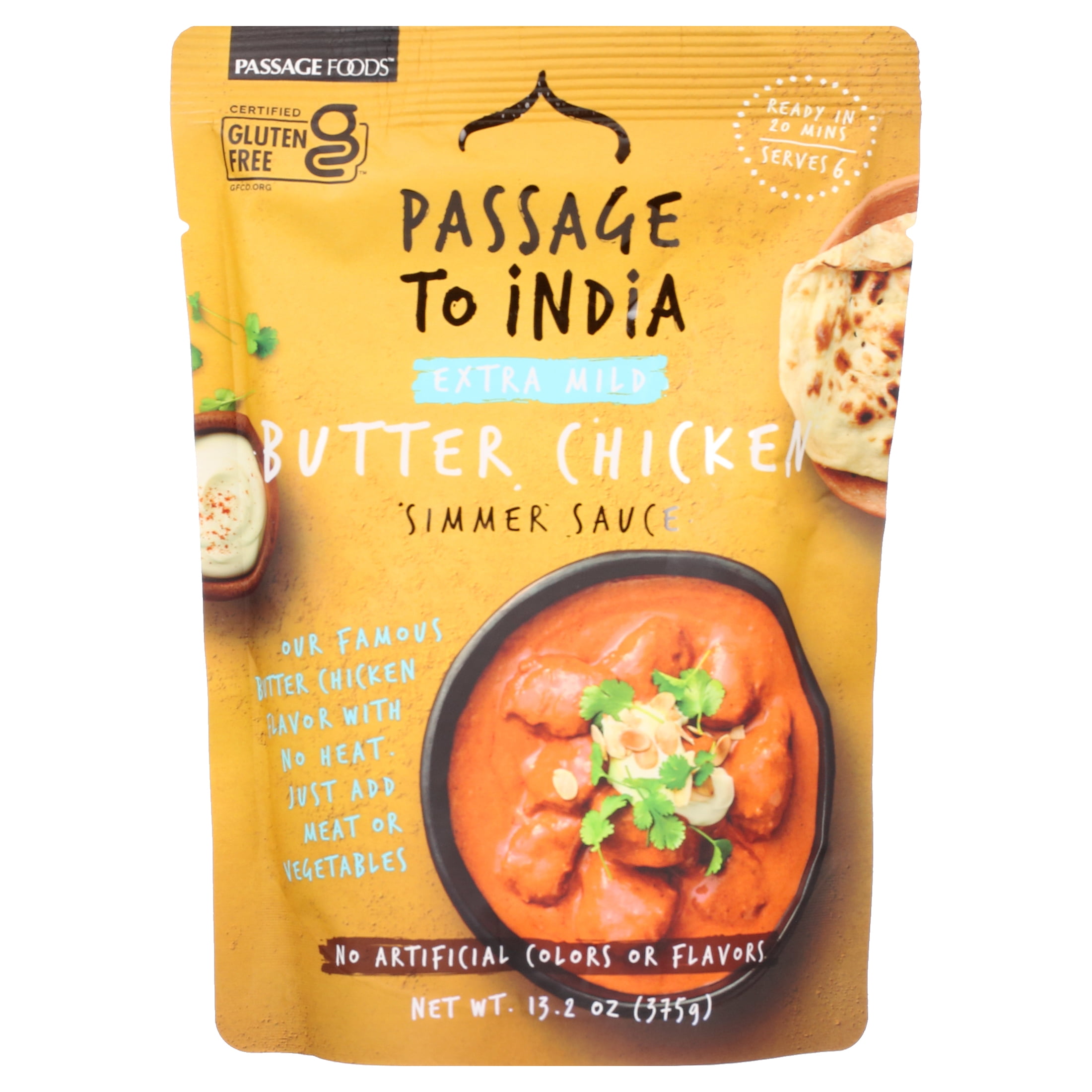 Passage Foods Passage to India Extra Mild Butter Chicken, 13.2 oz ...