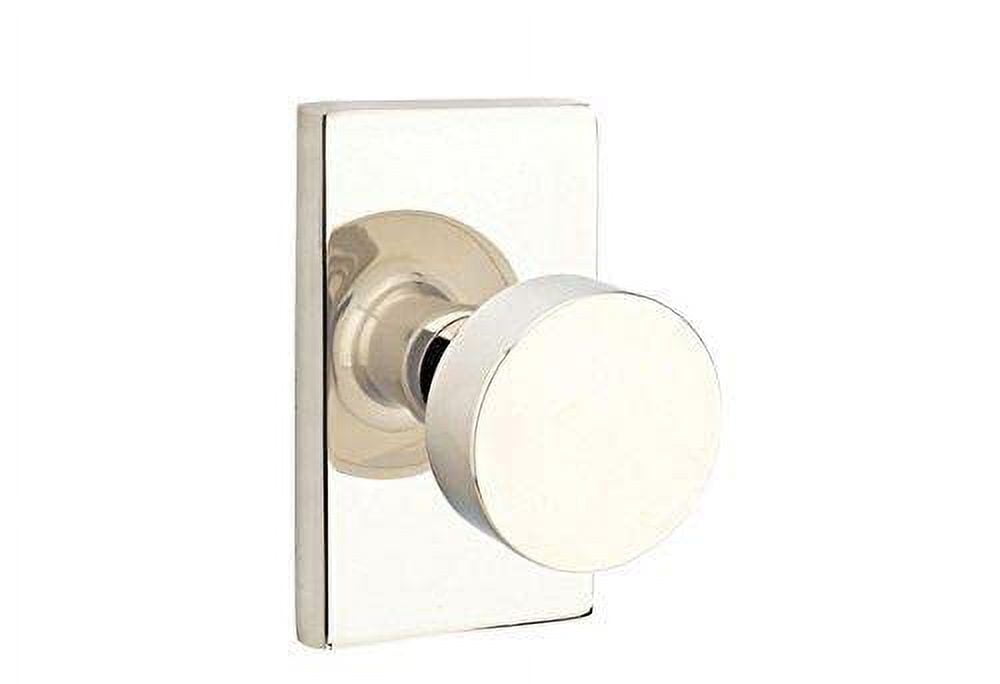 Passage Set, Modern Rectangle Rosette, Modern Round Knob, Oil Rubbed ...