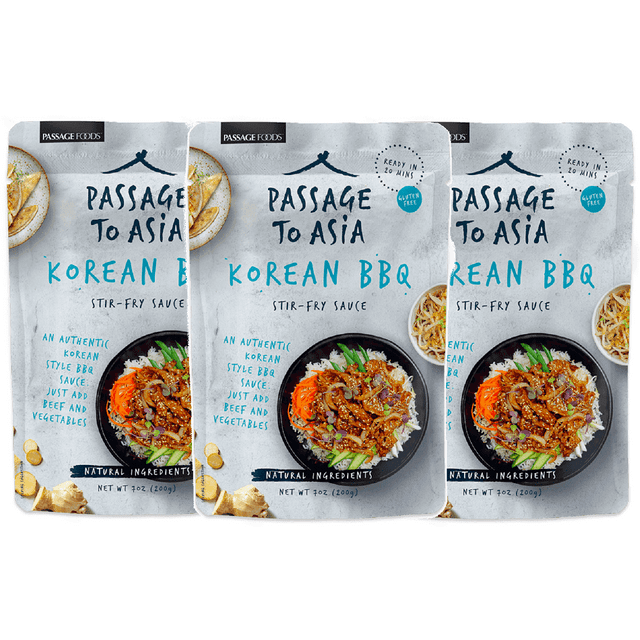 Passage To Asia Korean BBQ Stir Fry Sauce, 3-Pack 7 oz. Pouch - Walmart.com