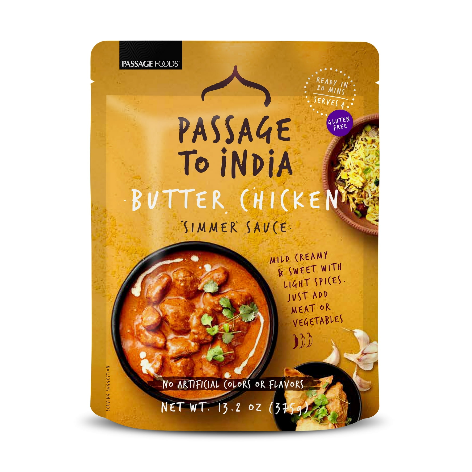 Passage to India Butter Chicken Simmer Sauce - 20 Minute Authentic ...